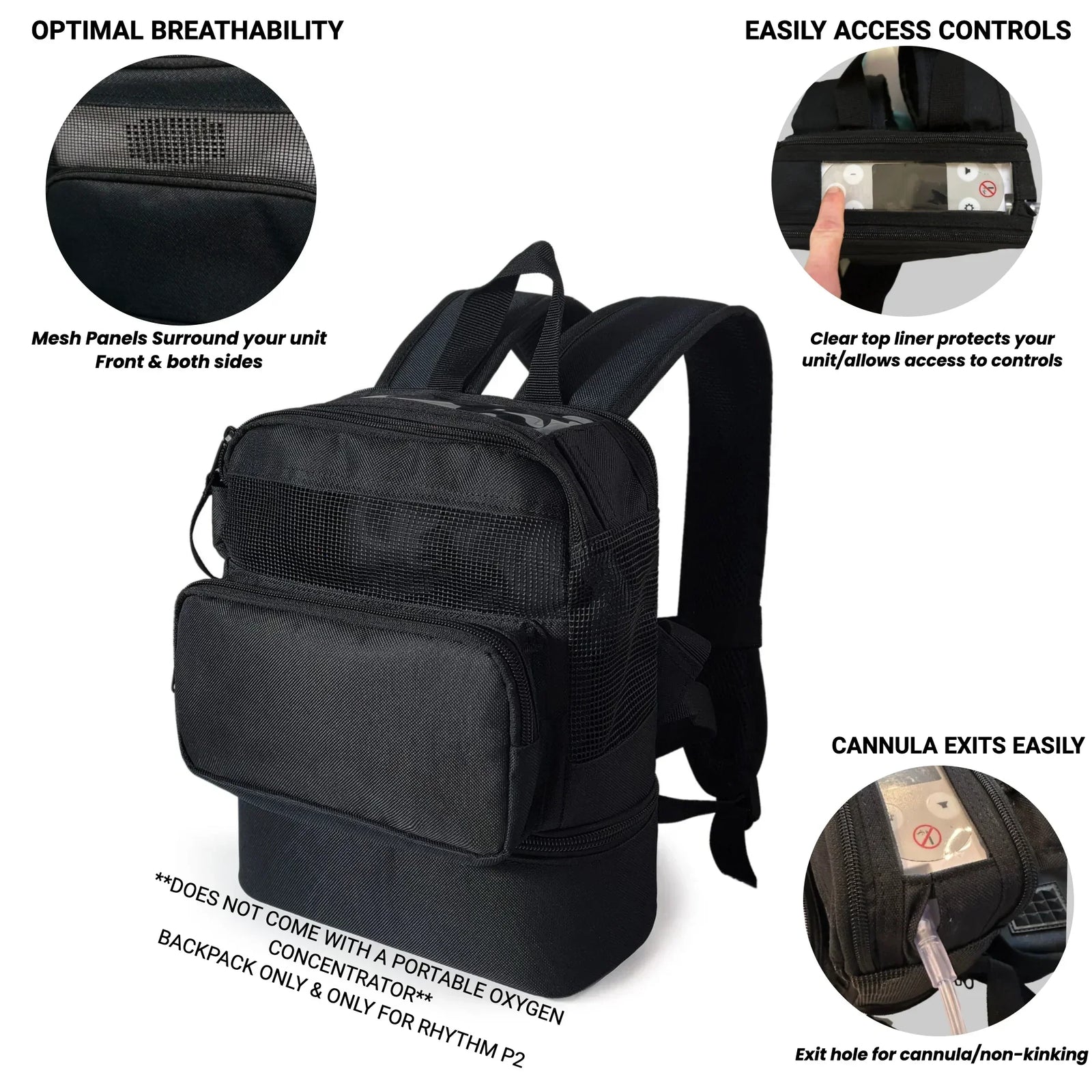 The Rhythm Healthcare P2 Backpack by o2totes w/storage & charge inside