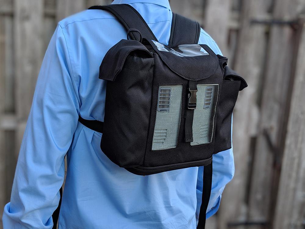 Oxygo Lightweight Backpack w/Pockets - Black